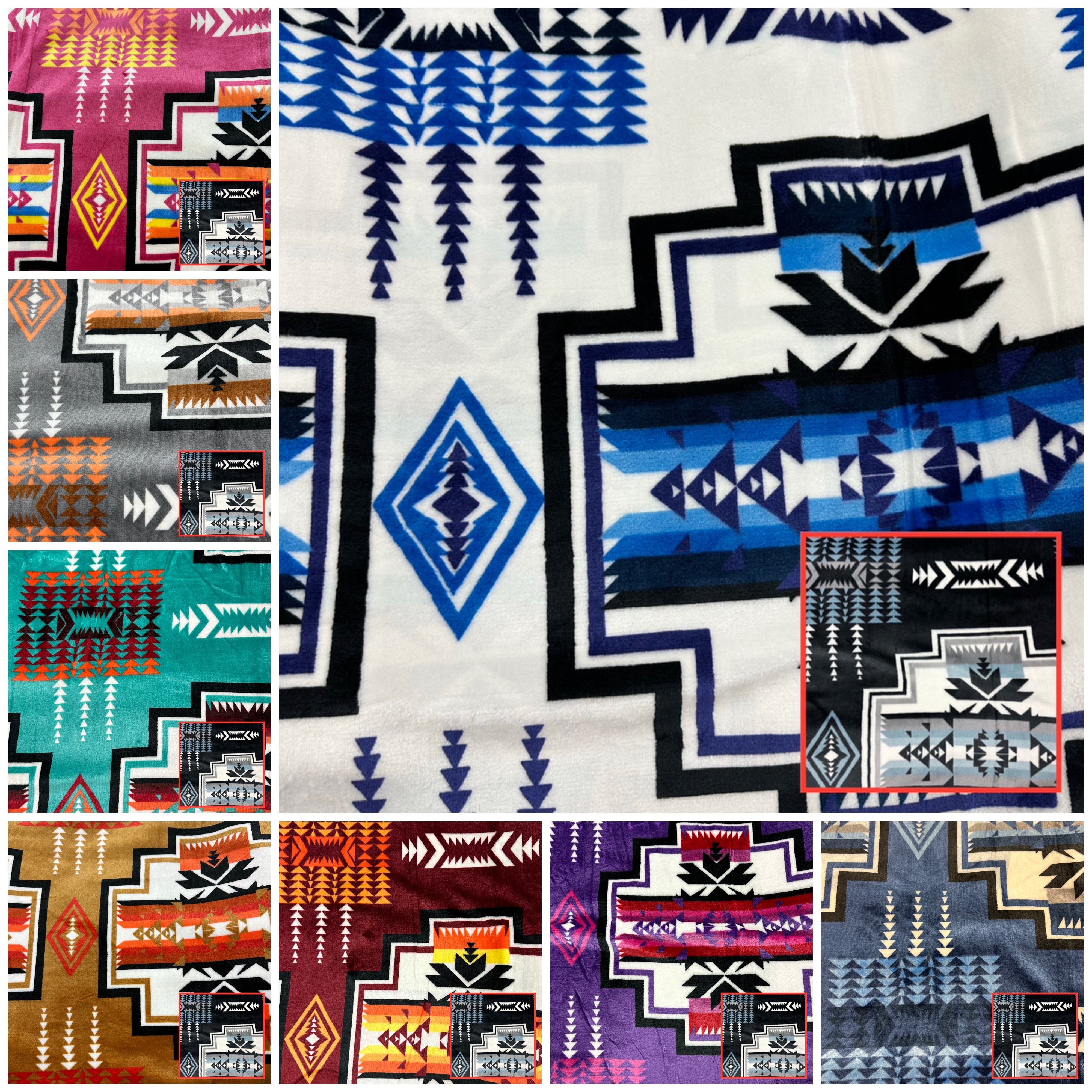 Geo Storm Blanket - All Nations Designs & More | All Nations Designs & More